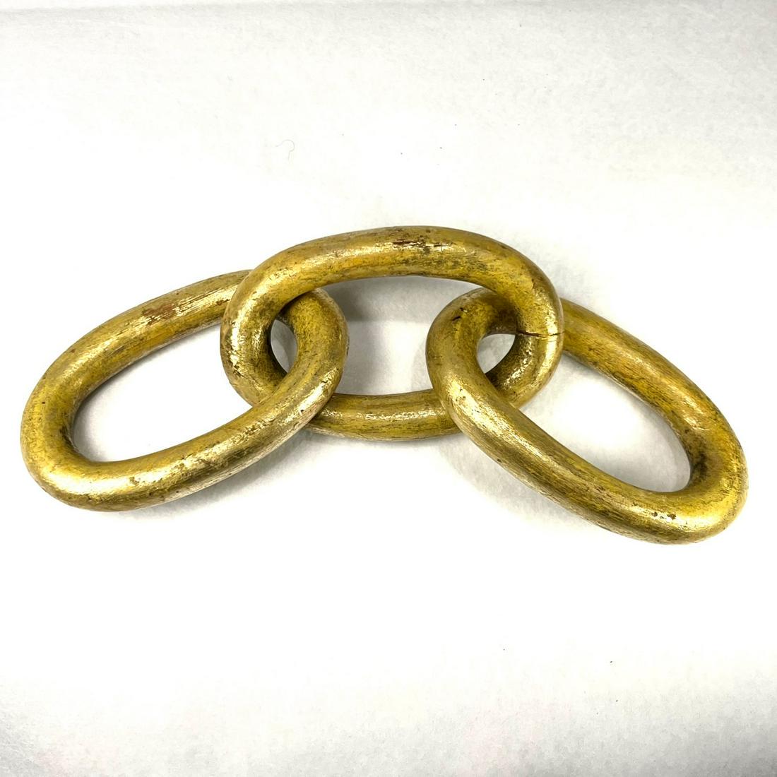 19th Century Odd Fellows Lodge Symbol Three Link Chain