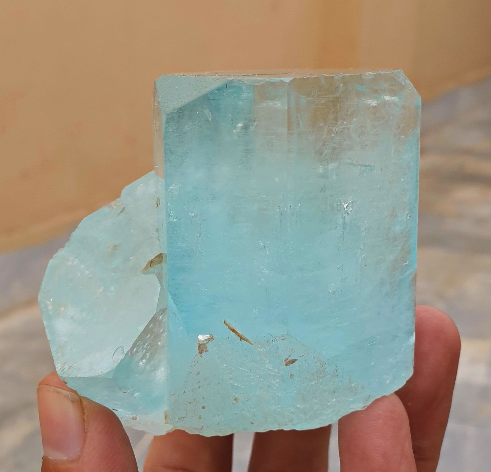 Natural & Unheated Blue Aquamarine Mineral Specimen (#0001) on Jan 11 ...