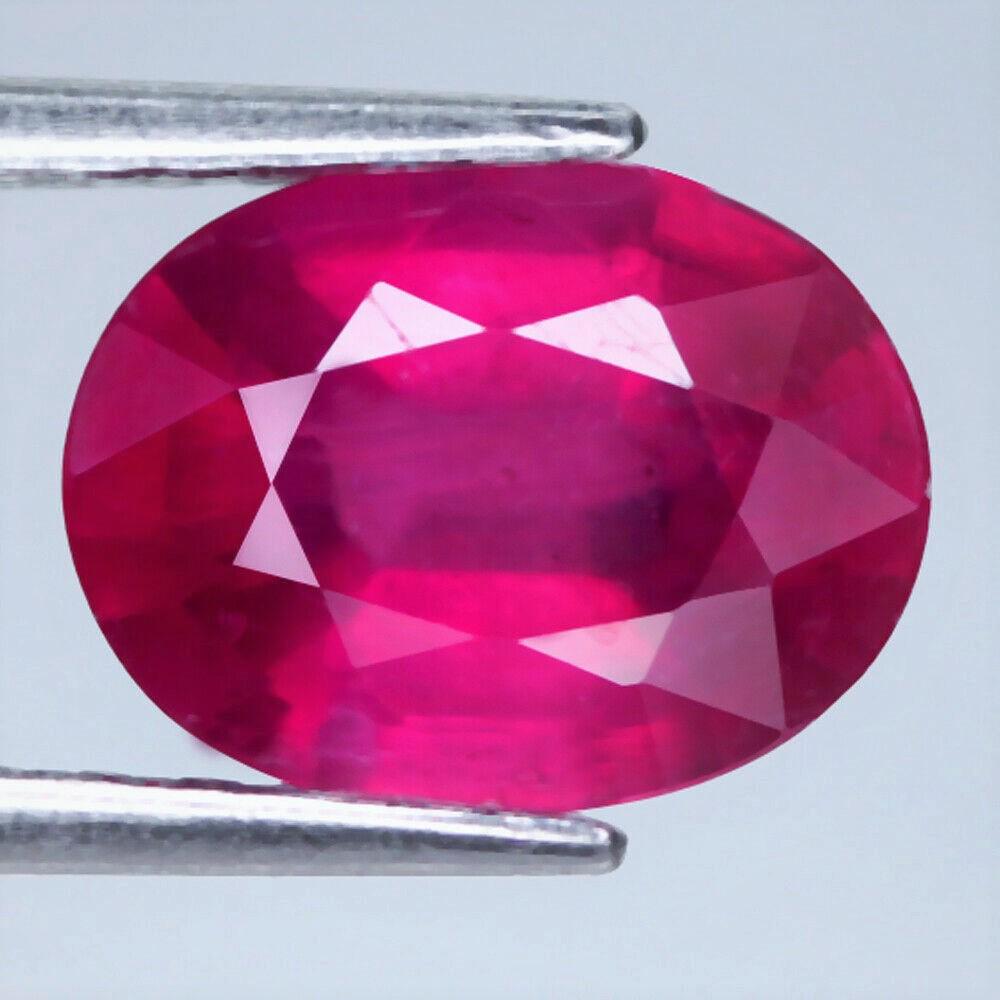 3 Cts Natural Oval Pink Red Ruby
