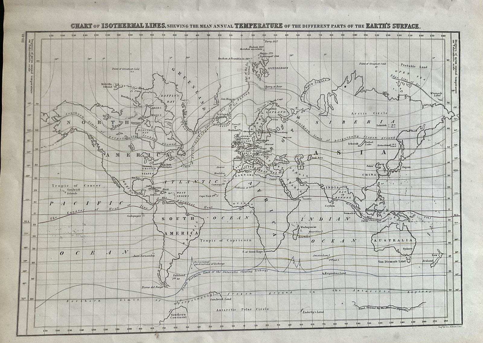 Temperature Chart of the world. 1846 by A and C Black - Jan 24, 2023 ...