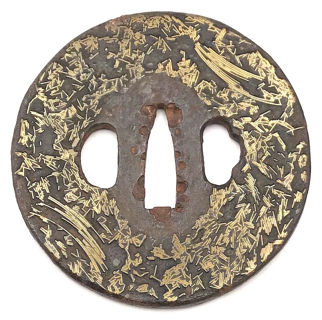 An Old Gomoku Zogan Tsuba