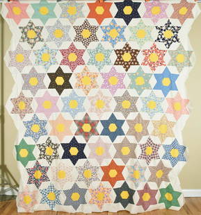 Buy 30's Touching Stars Quilt | Jasper52 In Ny