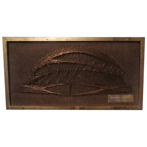 Vintage 1975 Louisiana Superdome Fangue Wall Art