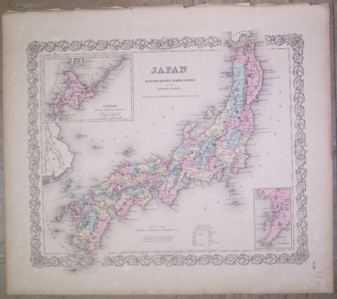 Japan Nippon, Kiusiu, Sikok, Yesso And The Japanese Kuriles.