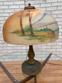 Handel Lamp - Etched shade reverse painted - Jan 27, 2013 | California ...