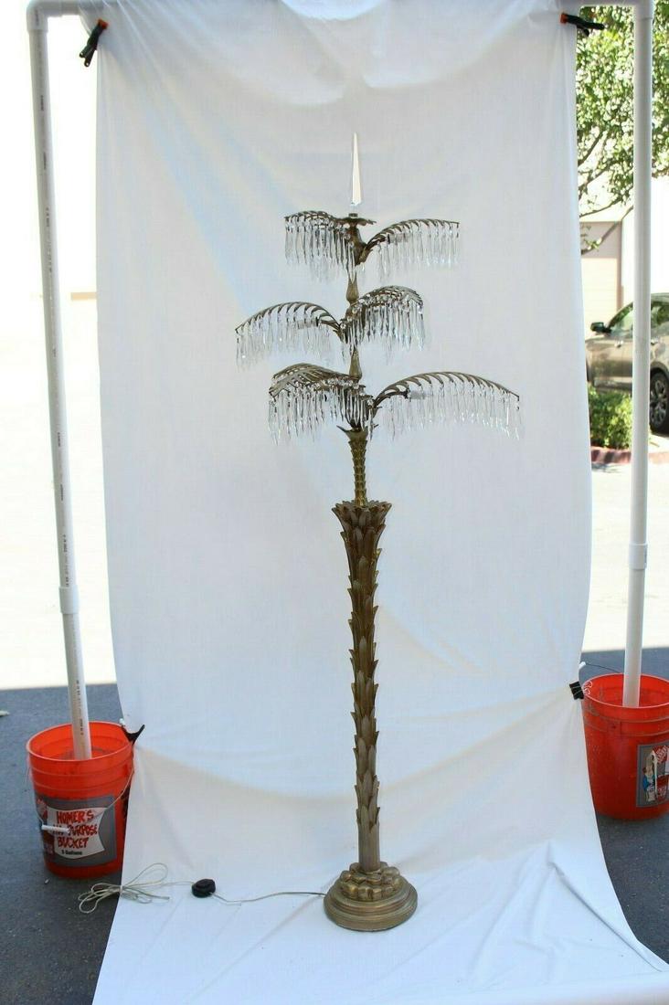 Crystal Palm Tree Floor Lamp