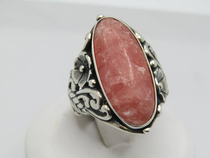 Sterling Southwestern Rhodoscroiste Floral Ring, Carolyn Pollack Relios ...