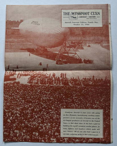 Wwii Era 1944 Goodyear Aircraft Souvenir Program Military Airplane S ...