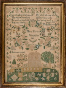 1826 Dated Columbus Ohio Hand-Wrought Sampler - Apr 25, 2015 | Early ...
