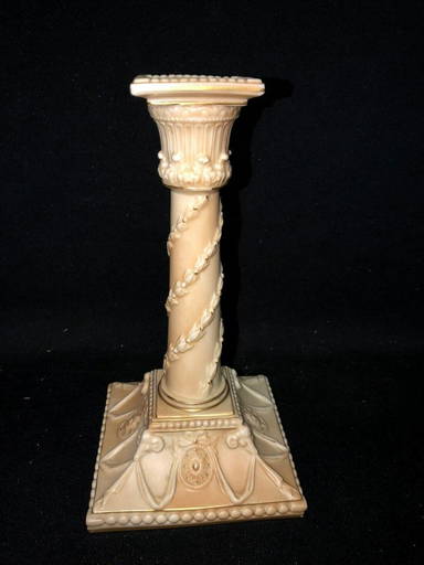 Royal Worcester Corinthian Column Candle Stick