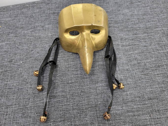 Vintage Brass Bird Face Beck Mask Animal Sculpture Statue Antique ...