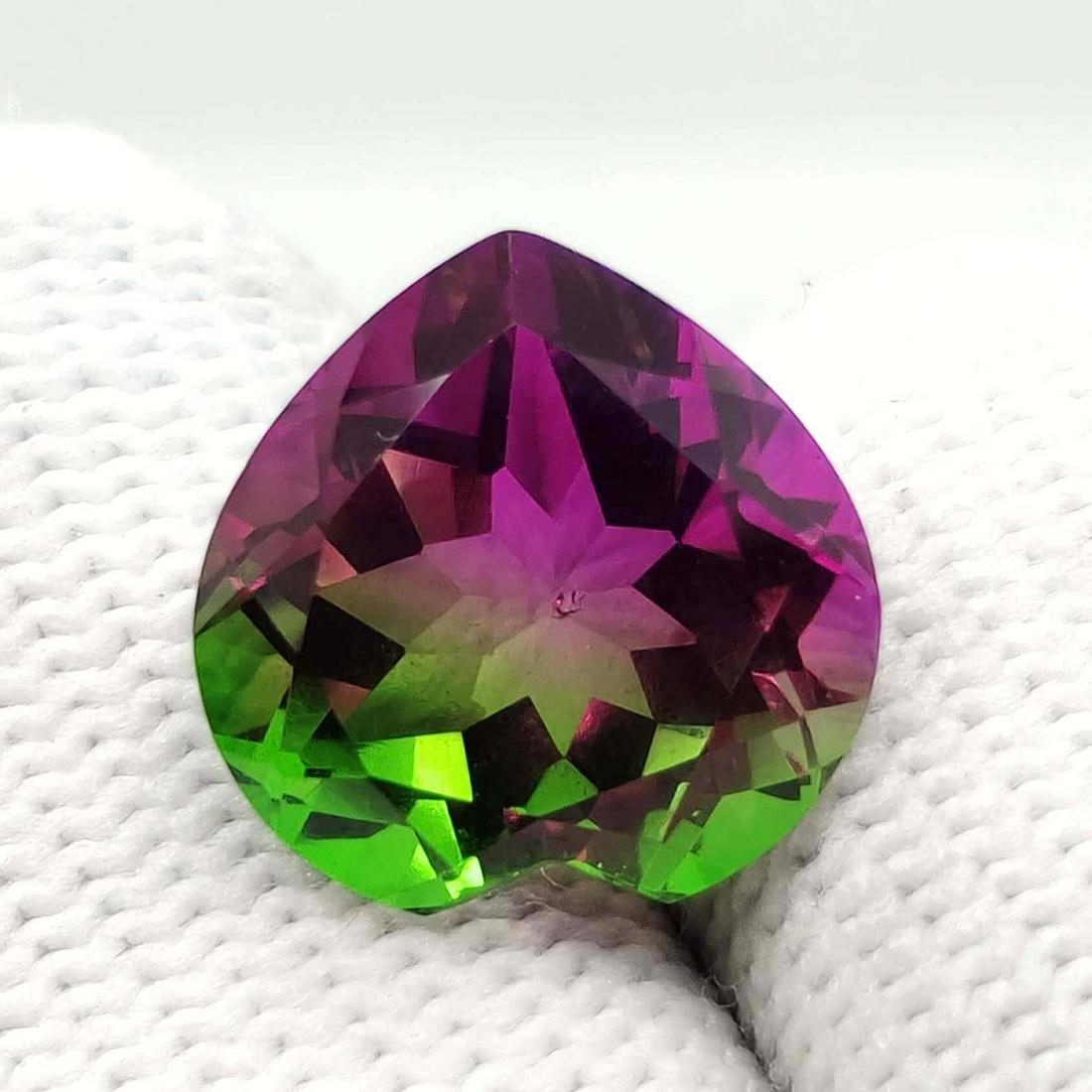 10.30 Ct "beautiful" Watermelon Triplet Quartz Heart