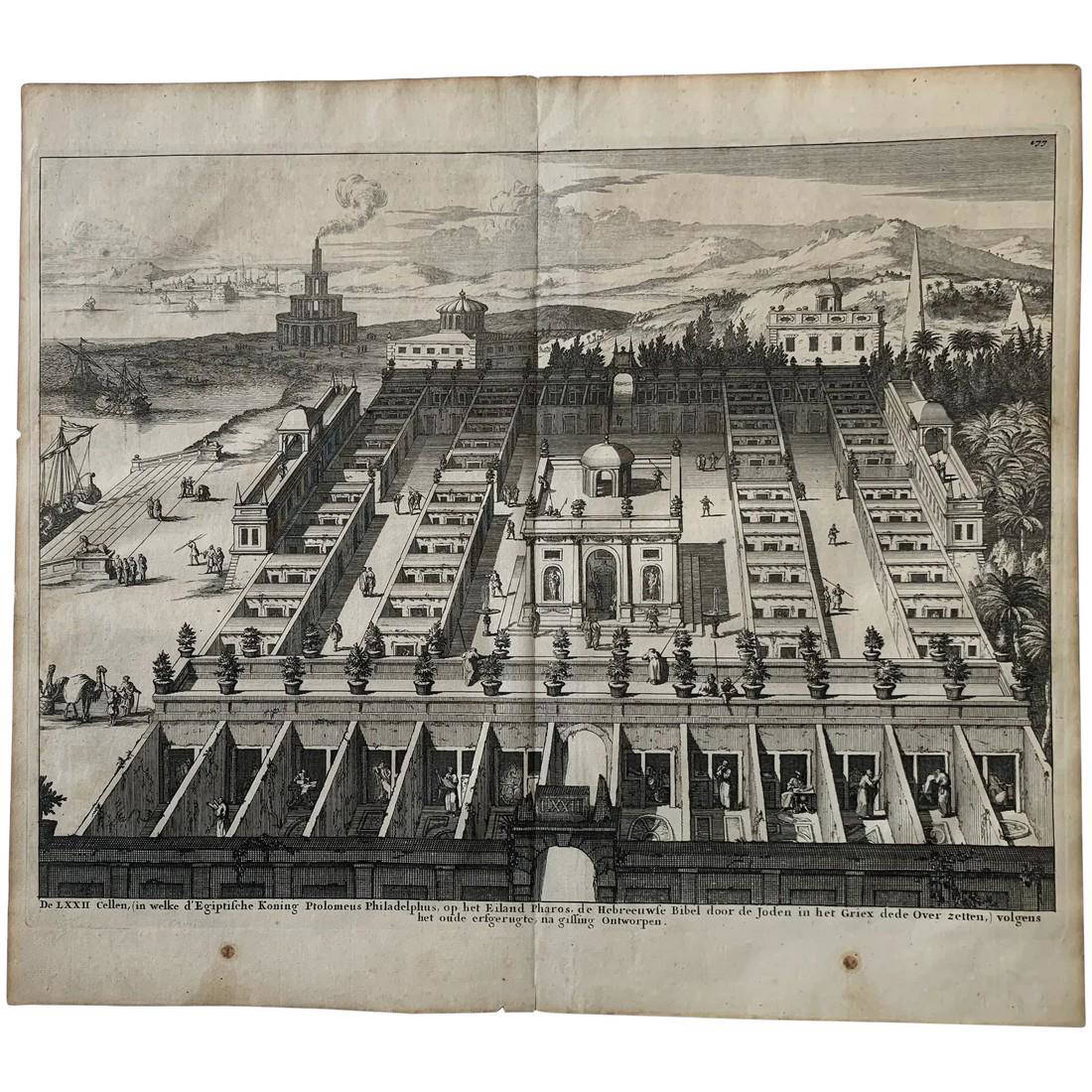 View Of The 72 Cells On The Island Of Pharos - Pharos Of Alexandria ...