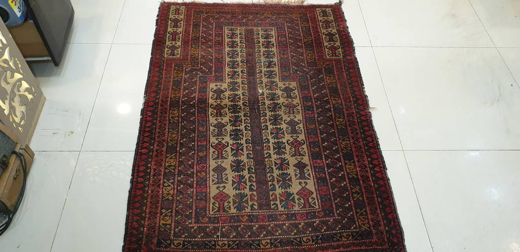 Afghan Dokhter E Ghazi Prayer Rug Old