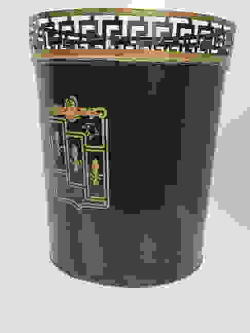 Buy Vintage Metal Waste Basket Trash Can Vanity Bathroom Accessories ...