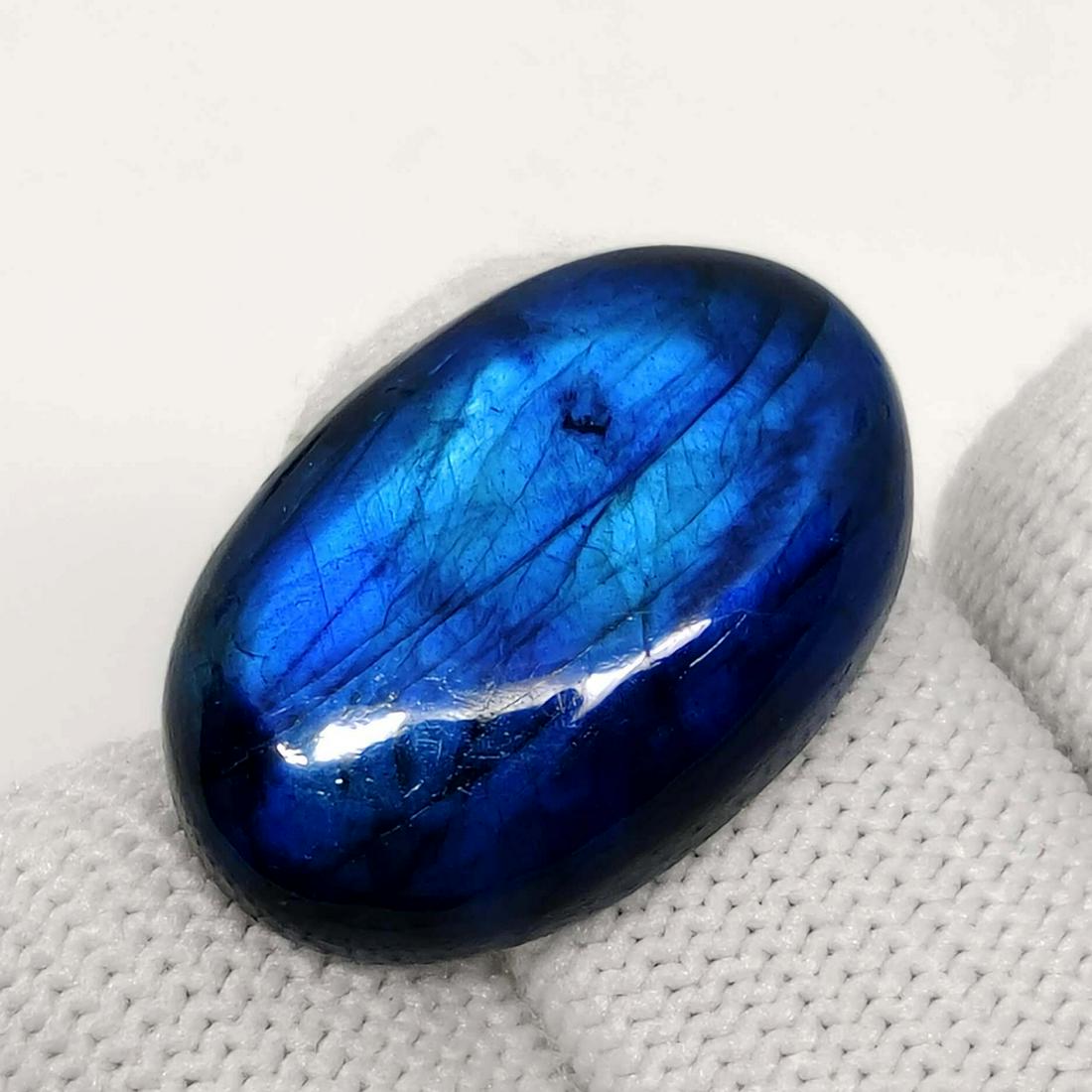 30.40 Ct "stunning" Deep Blue Fire Labradorite Auction