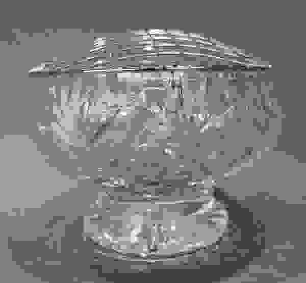 Vintage Cut Glass Crystal Rose Bowl