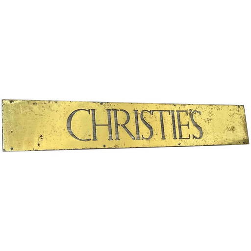 Vintage British Original Rare Brass Famous Auctioneers Plaque Sign ...