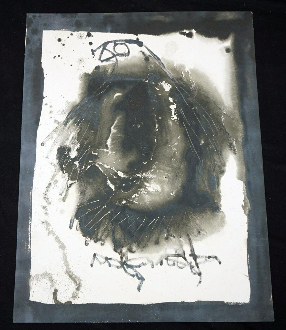 Buy 1970 New Mexico Abstract Wc Painting "young Eagle" By Larry ...