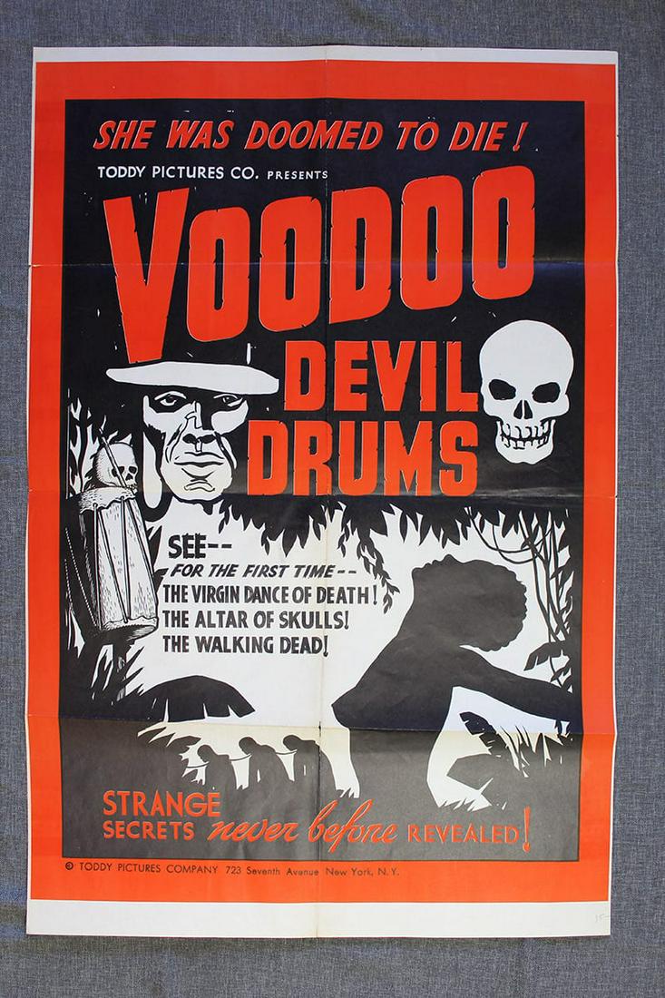 Voodoo Devil Drums (1944) Us One Sheet Movie Poster Auction