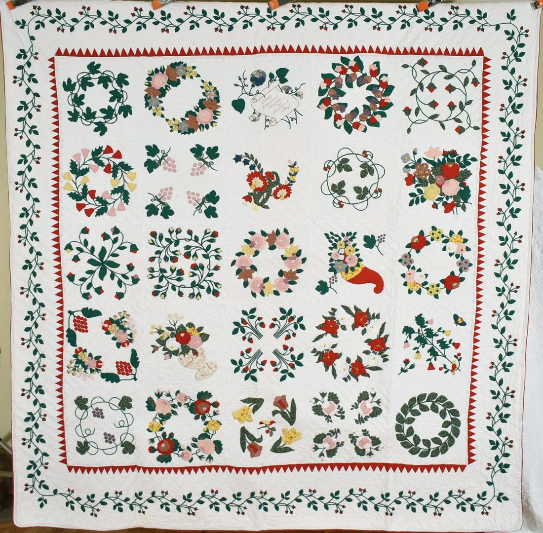 Eliza Jane Baile's "the Bride's Quilt" From Smithsonian Collection Auction