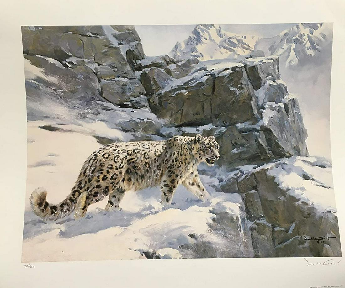 Donald Grant Limited Editiion Snow Leopard Auction