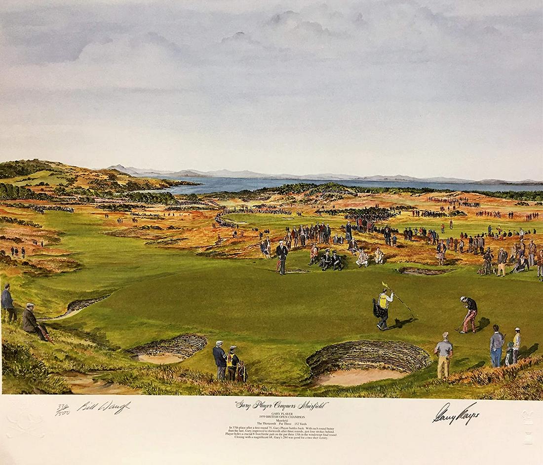 Gary Player Conquers Muirfield Limited Edition Golf Print By Bill Waugh ...