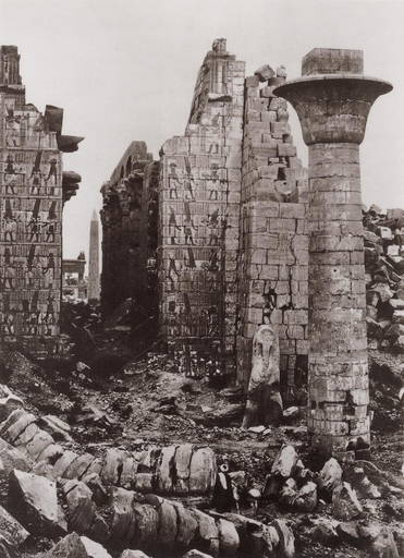 Francis Frith The Court Of Shishak, Karnak, 1857