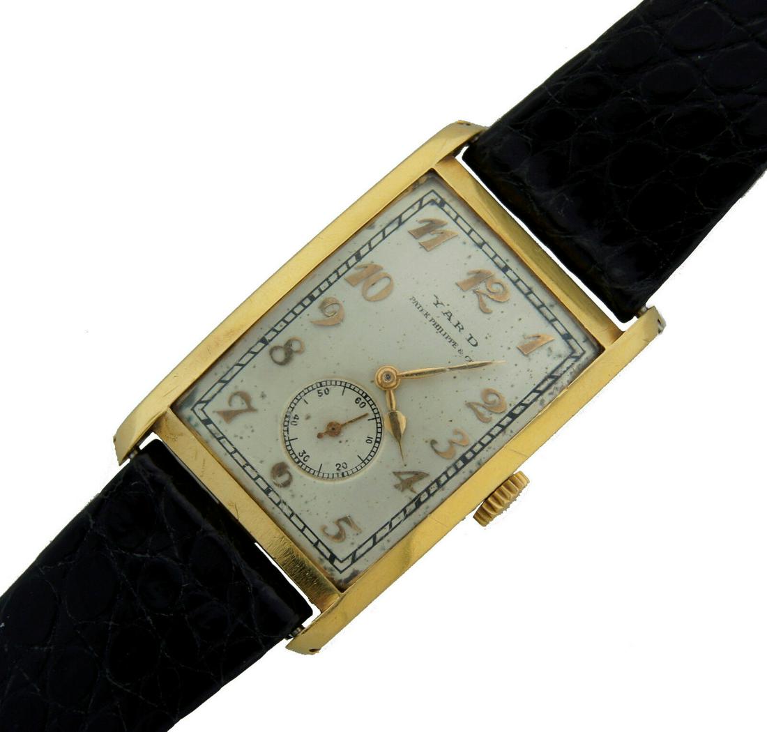 Vintage Patek Philippe Gold Men's Watch Blk Leather Strap 1930s ...