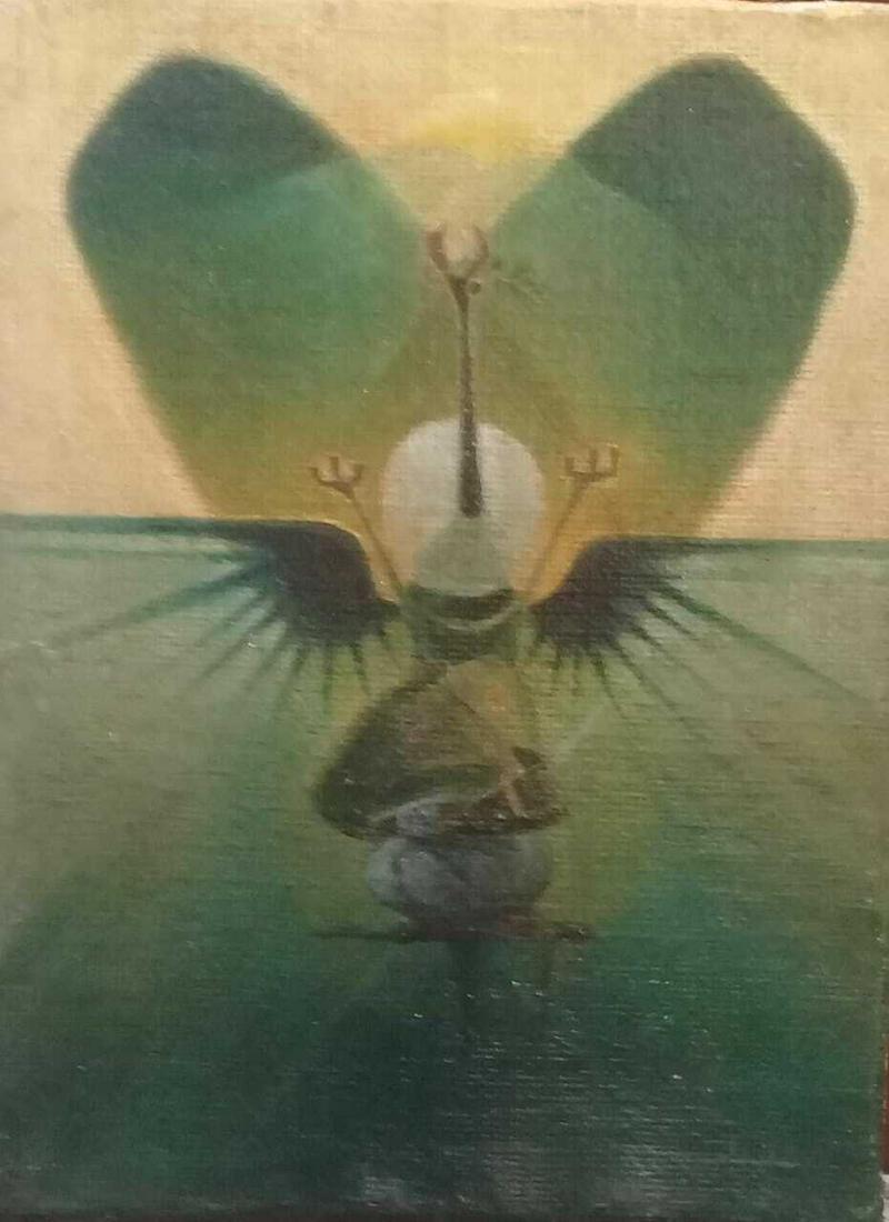 Francisco Toledo-oil On Canvas Painting / Abstract / Unique Auction