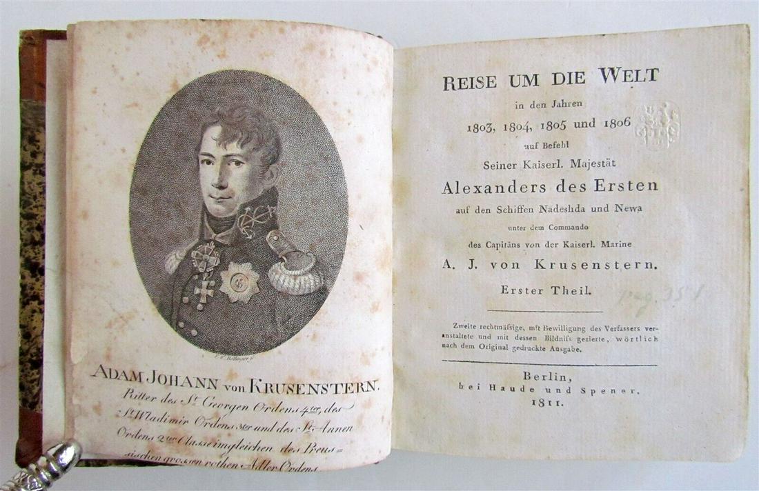 1811 Russian Baron Krusenstern Travel Antique Illustrated ...