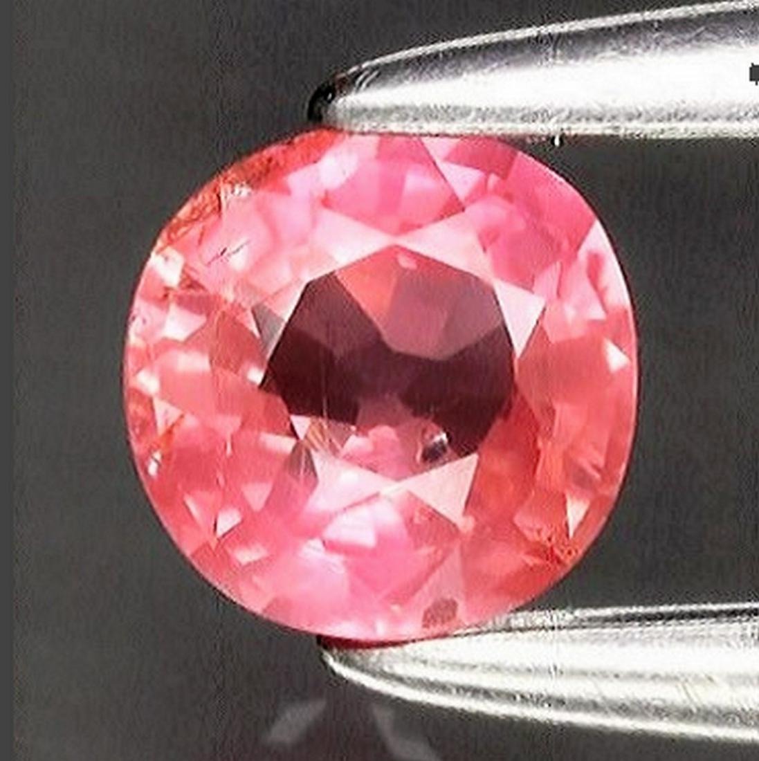 Natural Light Pink Peach Sapphire Round Cut Auction