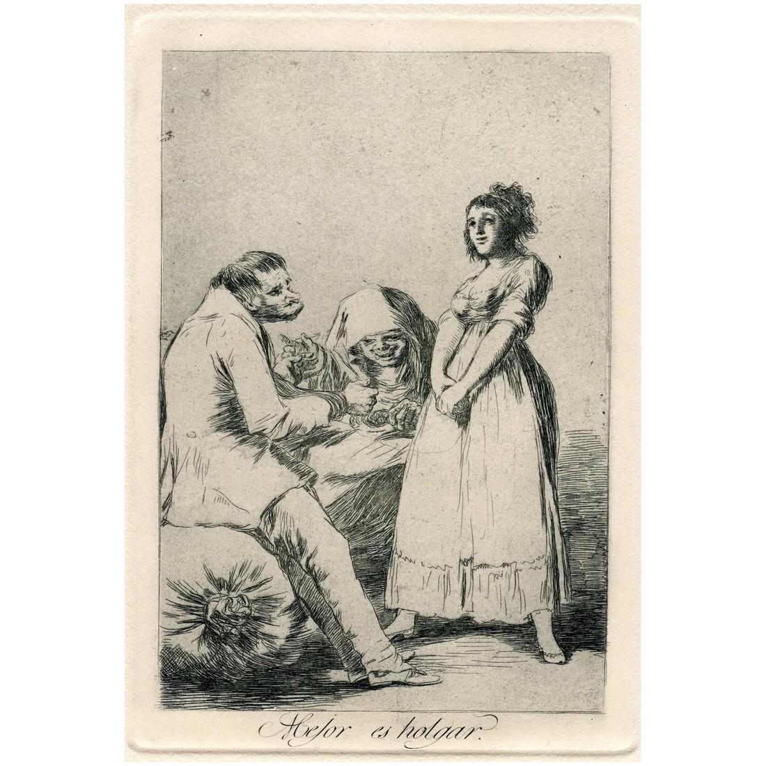 Goya Etching. The Caprices. 1970 Edition. Plate 73, 'it Is Better To Be ...