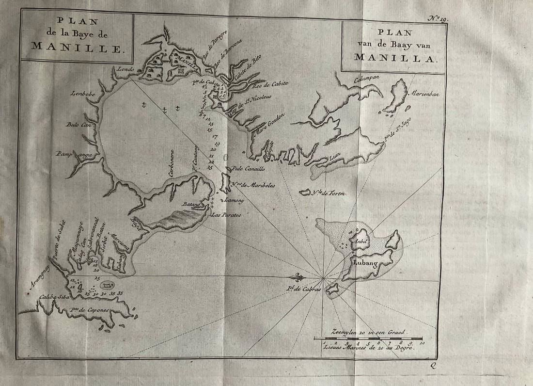 Nautical Chart Of Manila By The English Pirate Anson. 1749 - Jun 27 ...