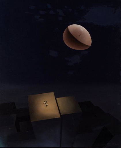 Jean Savi Léojac (1927 1989), French Artist, Surrealist Landscape. Oil ...