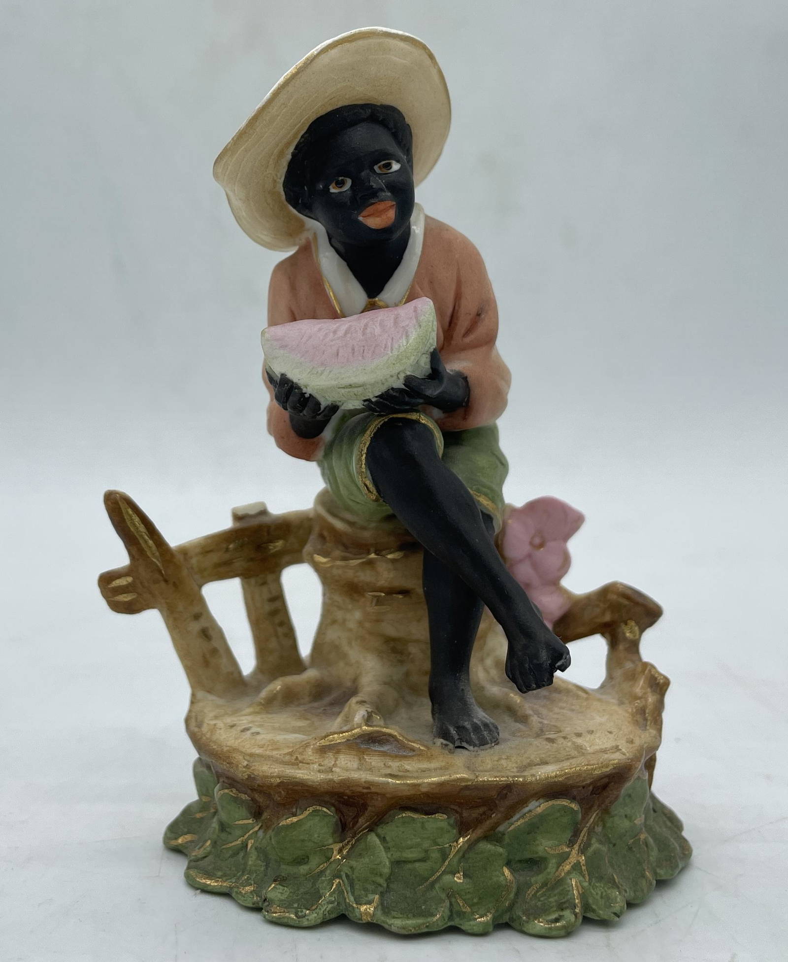 Boy Eating Watermelon Black Americana Figure Auction