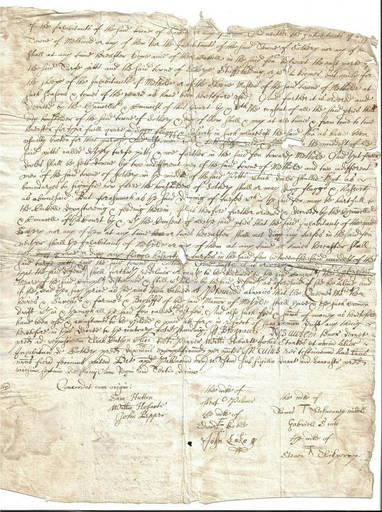 1638 Manuscript Duchy Of Lancaster Numerous Signatures
