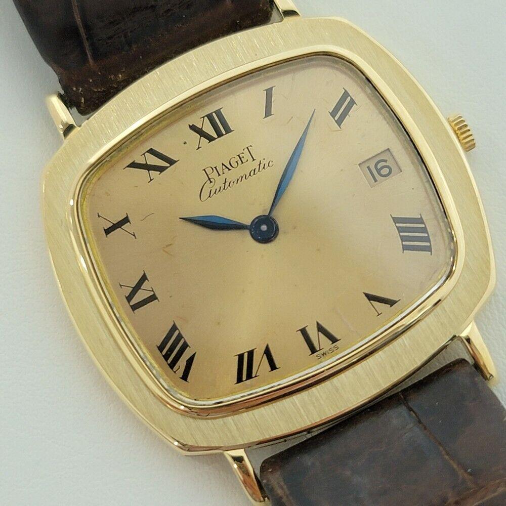 Mens Piaget Ref 13432 33mm 18k Gold All Original Automatic Dress 1970s ...
