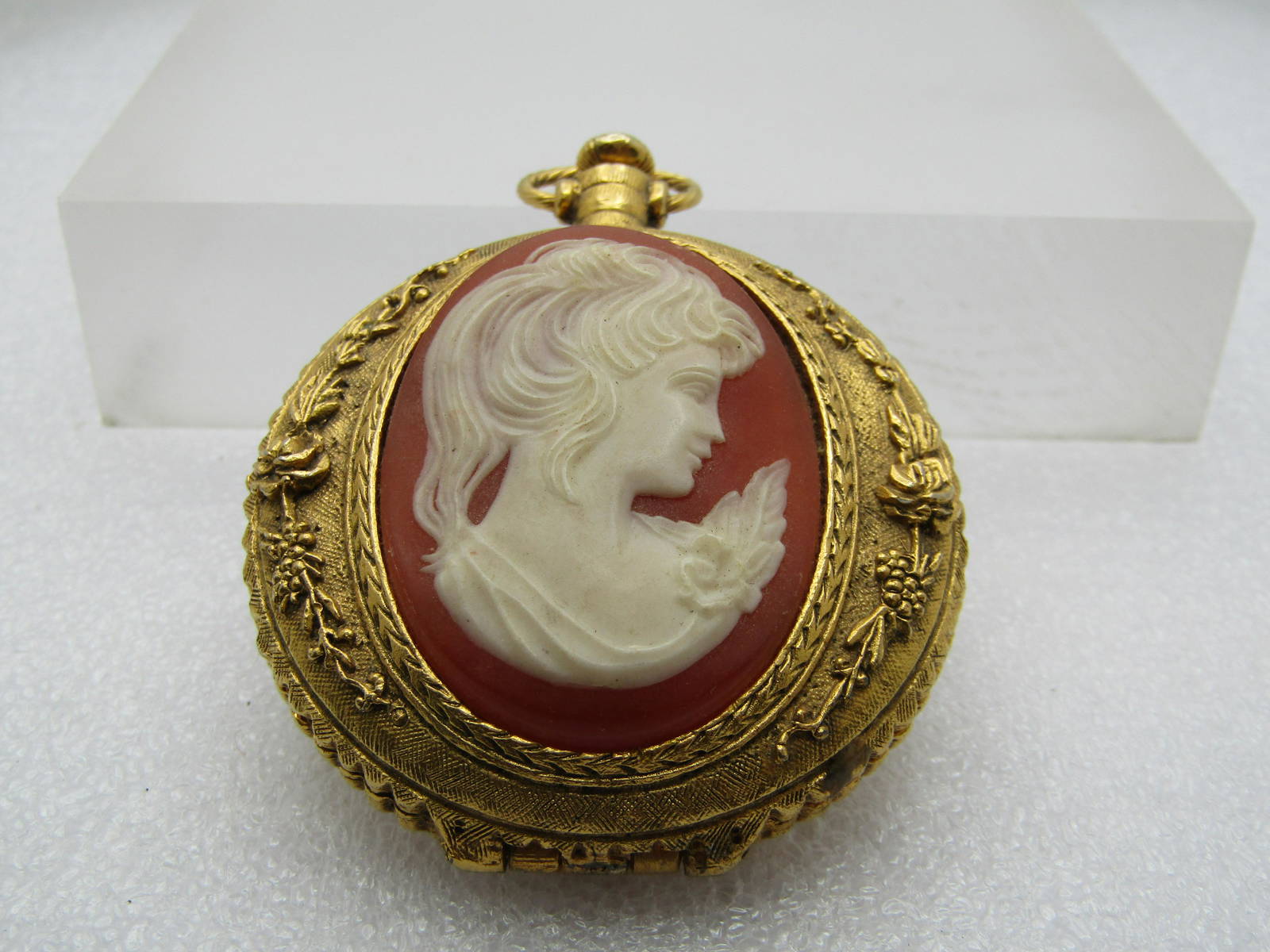 Vintage Max Factor Powder Pocket Watch Compact, 1970's, With Powder ...