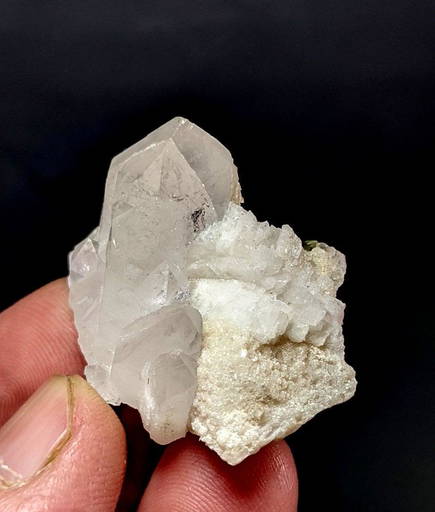 19 Grams Beautiful Combo Of Rare Herderite Green Microlite With Quartz ...