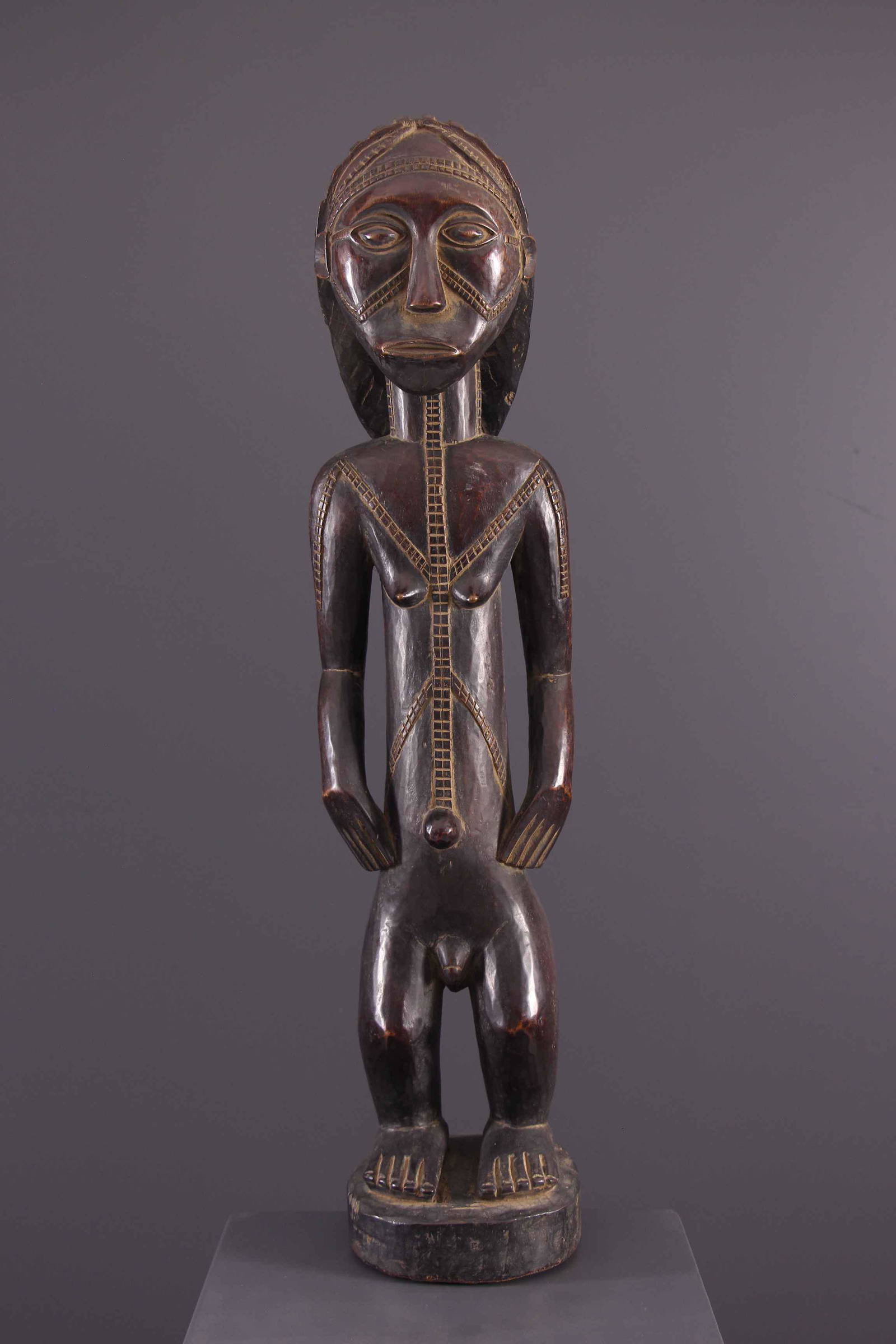 Tabwa Wooden Statue - Drc, Congo - African Art Tribal Art Auction