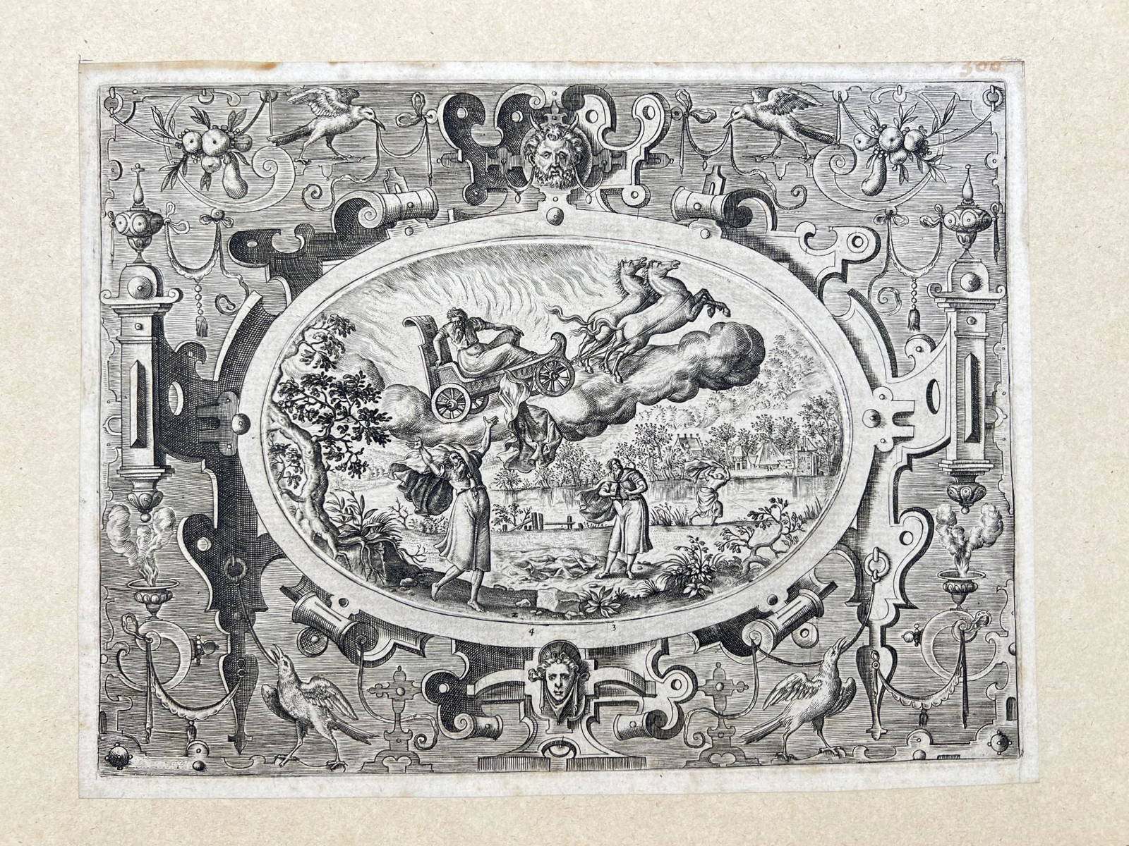 Old Religious Engraving - The Story Of Elijah And Elisha - Hebrew Bible ...