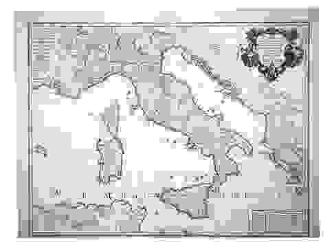 De L'isle Philippe Buache Engraved Map Of Italy 1802 Auction