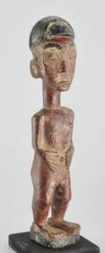 Mangbetu Male Sculpture With Erect Phallus, African Art