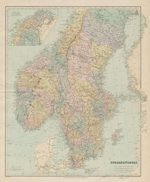 Scandinavia Political Divisions. Sweden Lims. Norway Amts. Stanford ...