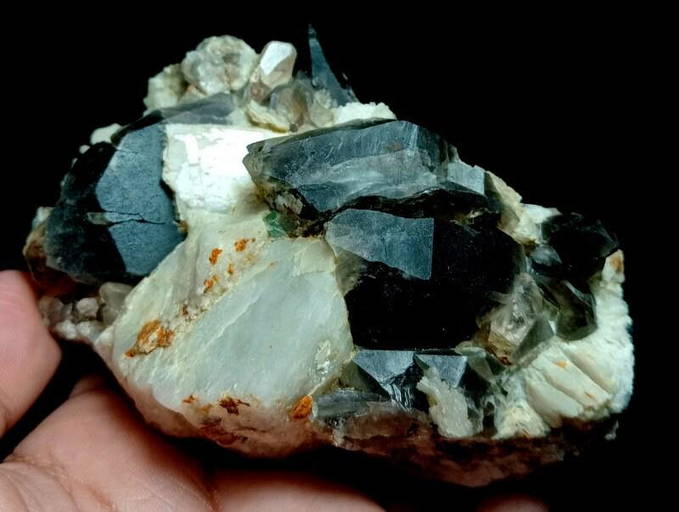 424 Grams Beautiful Light Sherry Topaz With Smoky Quartz Specimen From ...