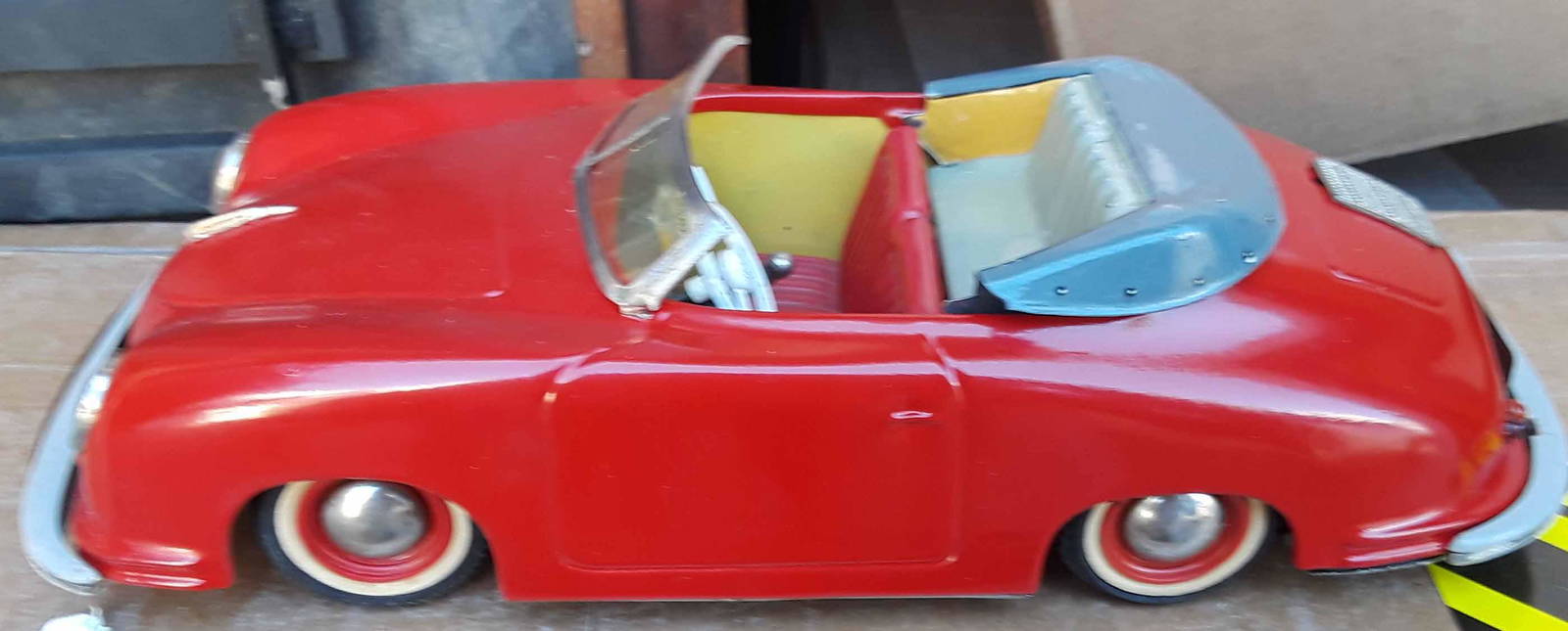 Distler Porsche Car (made In Belgium), Battery Driven, Realistic Manual ...