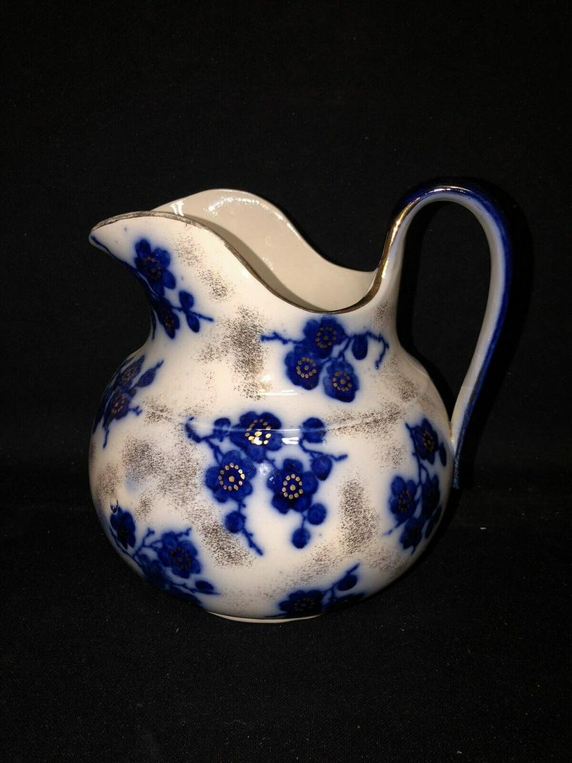 8” Flow Blue Pitcher