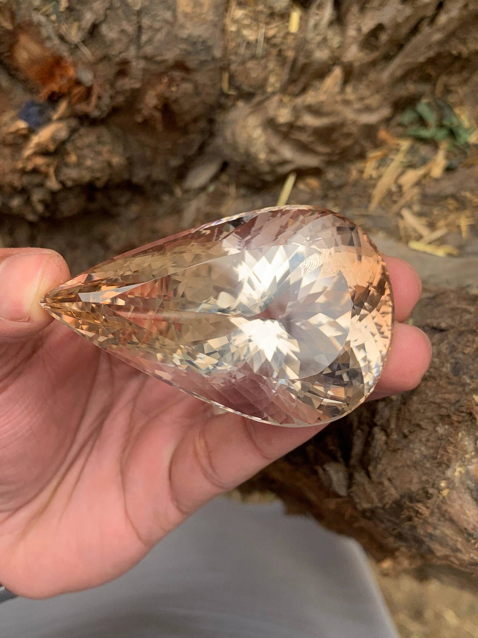 Natural Topaz Gemstone ~ Pear Cut, Sherry Color, Collection Size Topaz ...