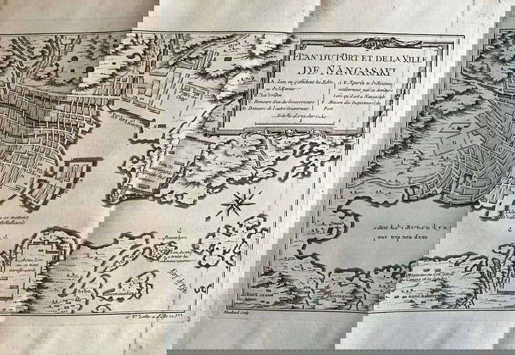 1752 Nagasaki: A Map Of Dutch Influence In Tokugawa Shogunate Era Japan
